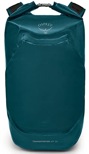 Osprey Transporter 30L Roll Top Waterproof Laptop Backpack, Night Jungle Blue