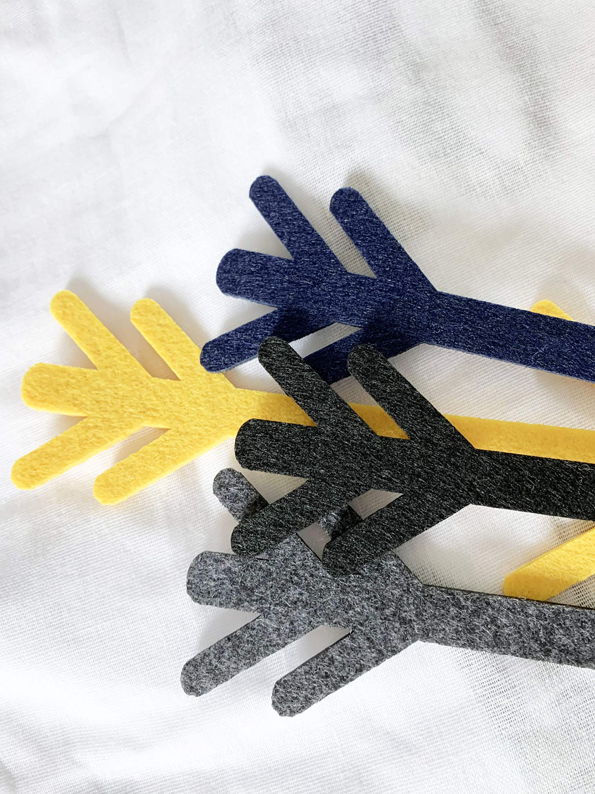 Milestone Marker Set Square Circle Star and Arrow Felt Black…