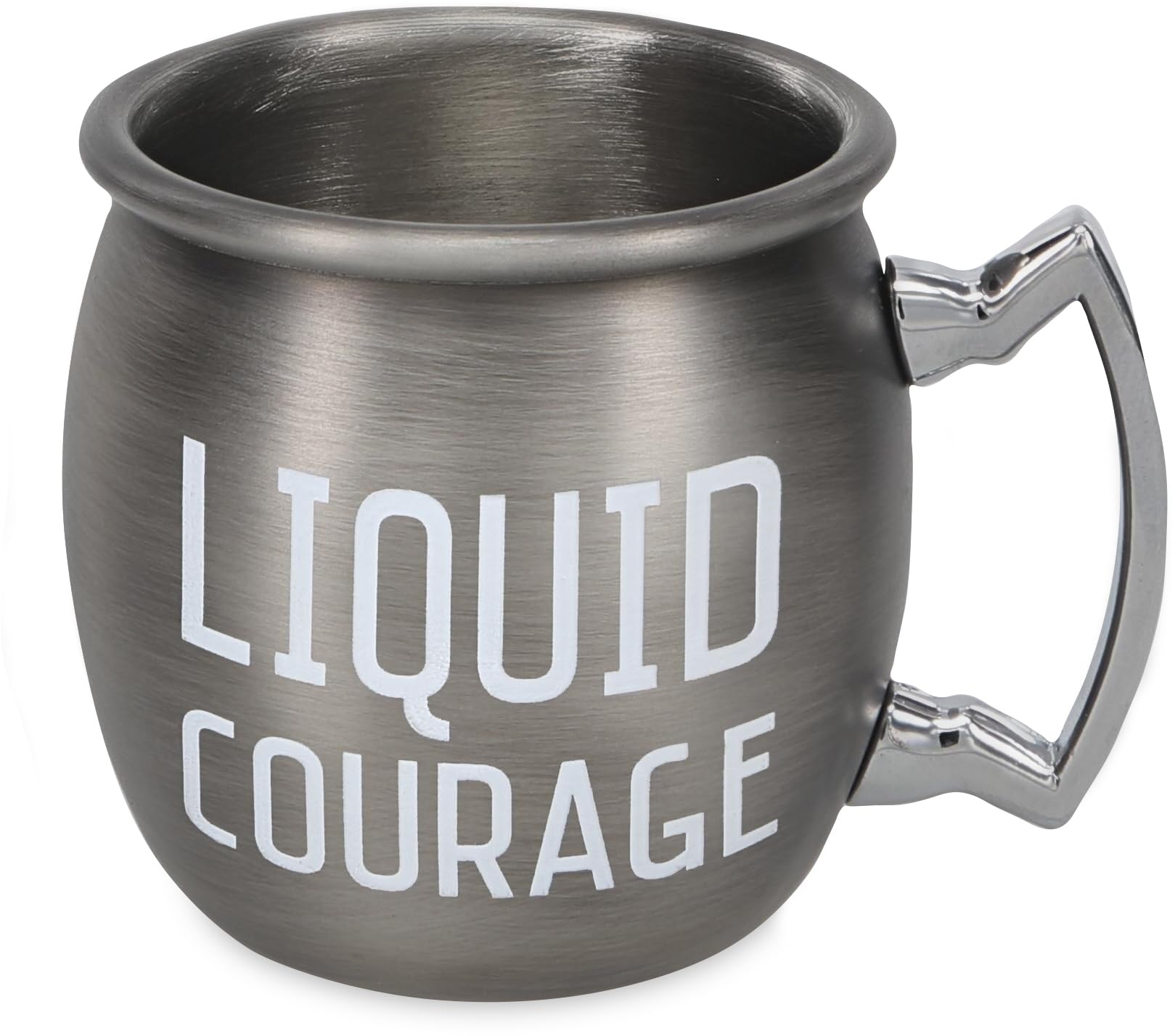 Pavilion Gift Company 2 Oz Silver Stainless Steel Moscow Mule Shot Glass Liquid Courage