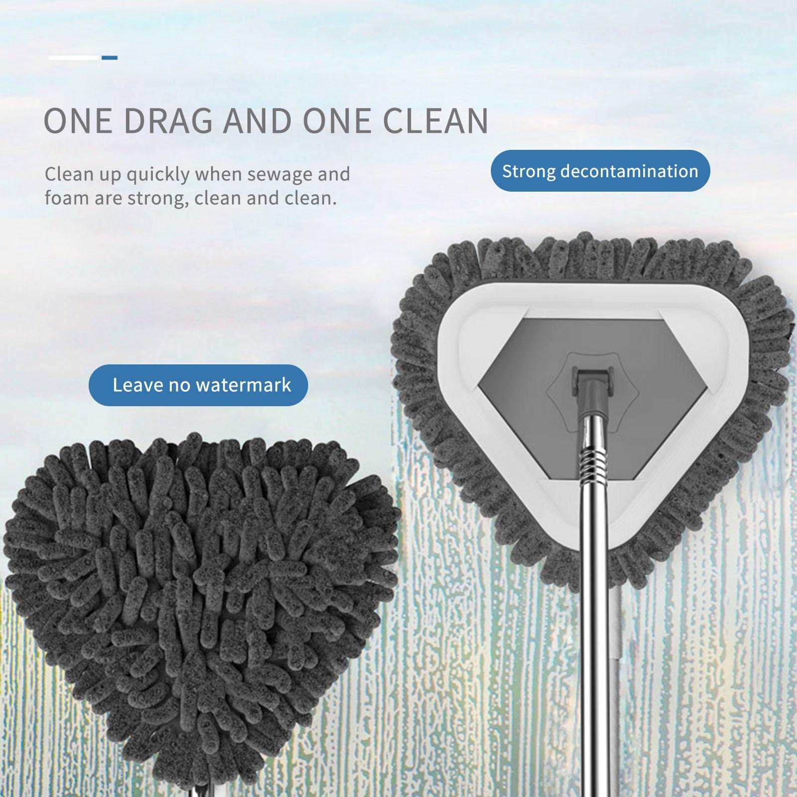 Residential Microfiber Chenille Mop | Microfiber Mops for Floor Cleaning - Triangle Dust Mop, Wet or Dry Floor Cleaning, Washable Chenille Pad Shenyang