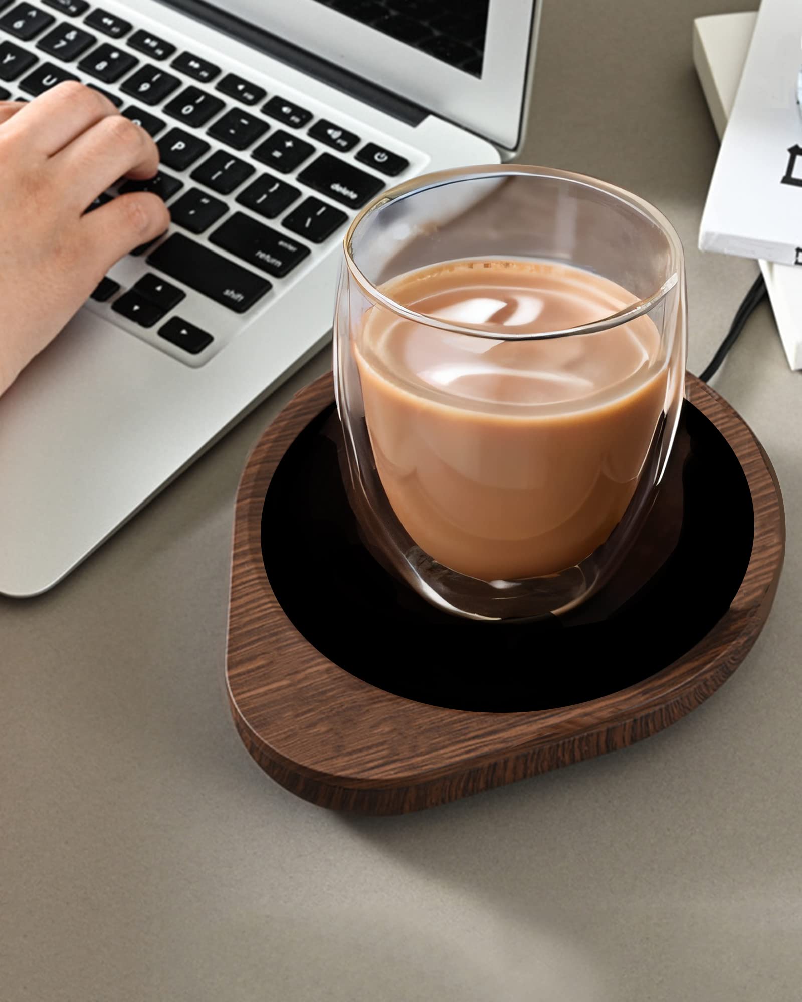 Nachell Glass Espresso Cups Set of 4-8 oz Double Wall Glass Coffee Mugs Clear Coffee Tumblers,Insulated Borosilicate Glass Drinking Cups for Latte Cappuccino Tea Drink