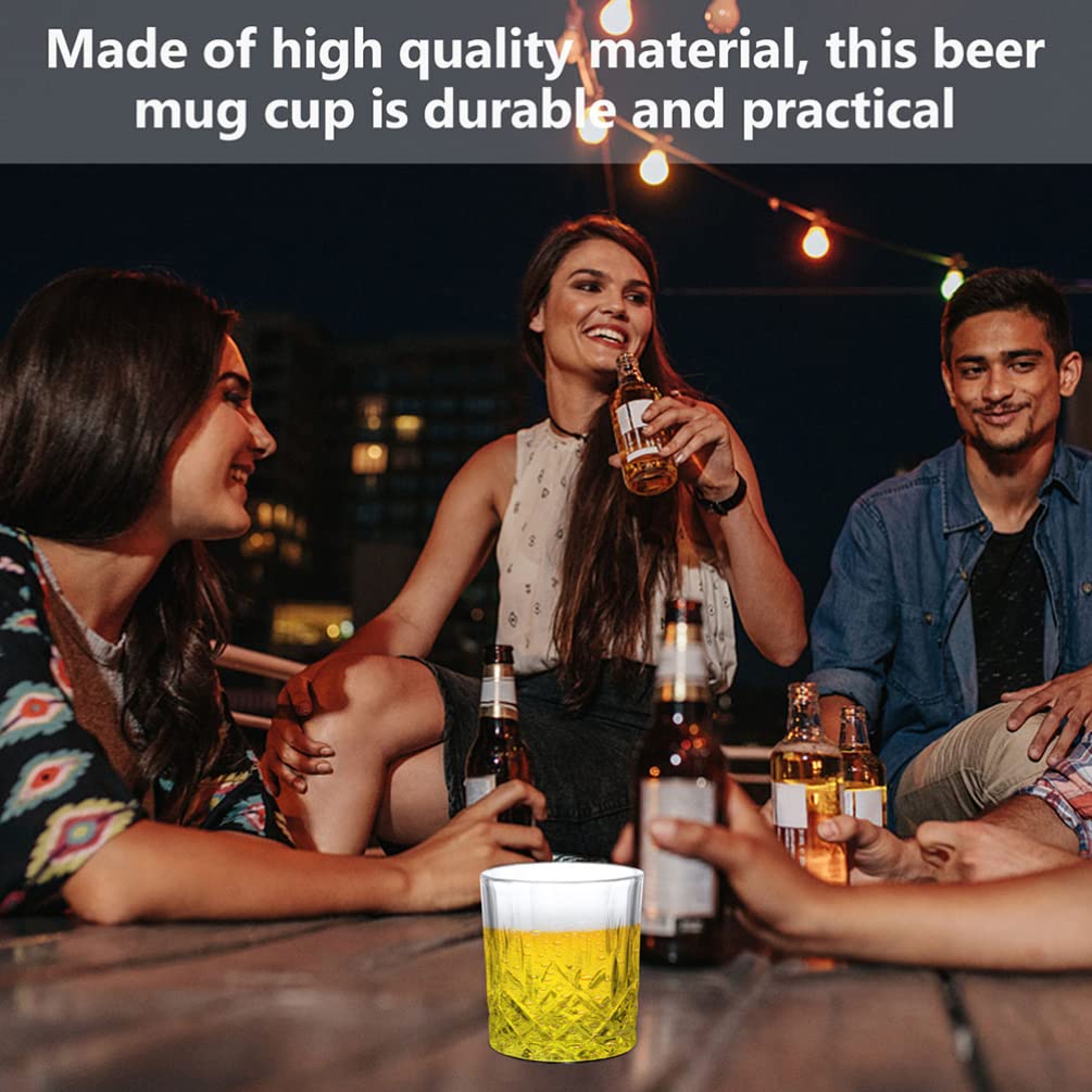 Old Fashioned Whiskey Glasses, 7 Oz Glasses for, Whiskey Glasses Set of 4 for Cocktail Bourbon Liquor ( 3.3 x 3 Inch )
