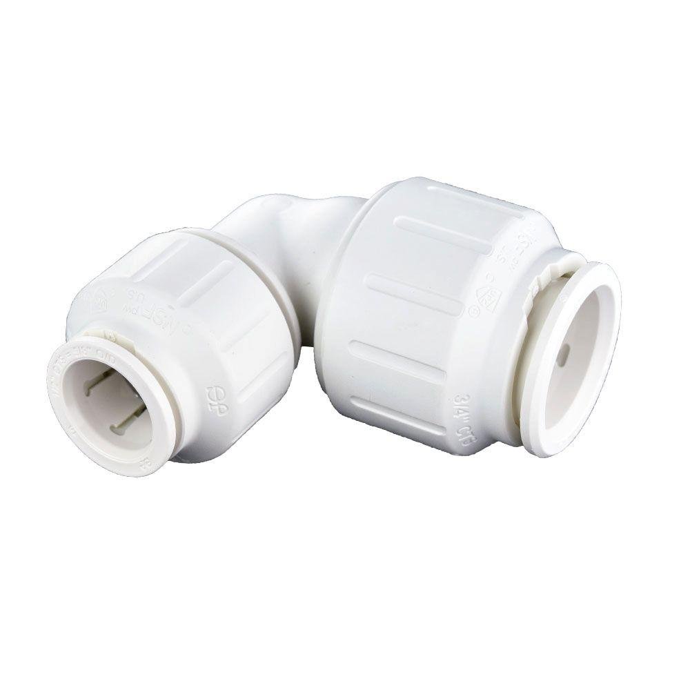 John Guest Speedfit PEI212820 3/4-Inch CTS by 1/2-Inch CTS Reducing Elbow, 5-Pack