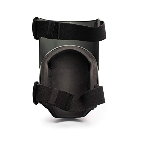 TSE Safety - TSE-TFLX-4-16 Flex Work Knee Foam Padding Pads - Anti-slip Strong Double Straps Comfortable Knee Protection Breathable Heavy Duty for Indoor and Outdoor Use – Black, One Size