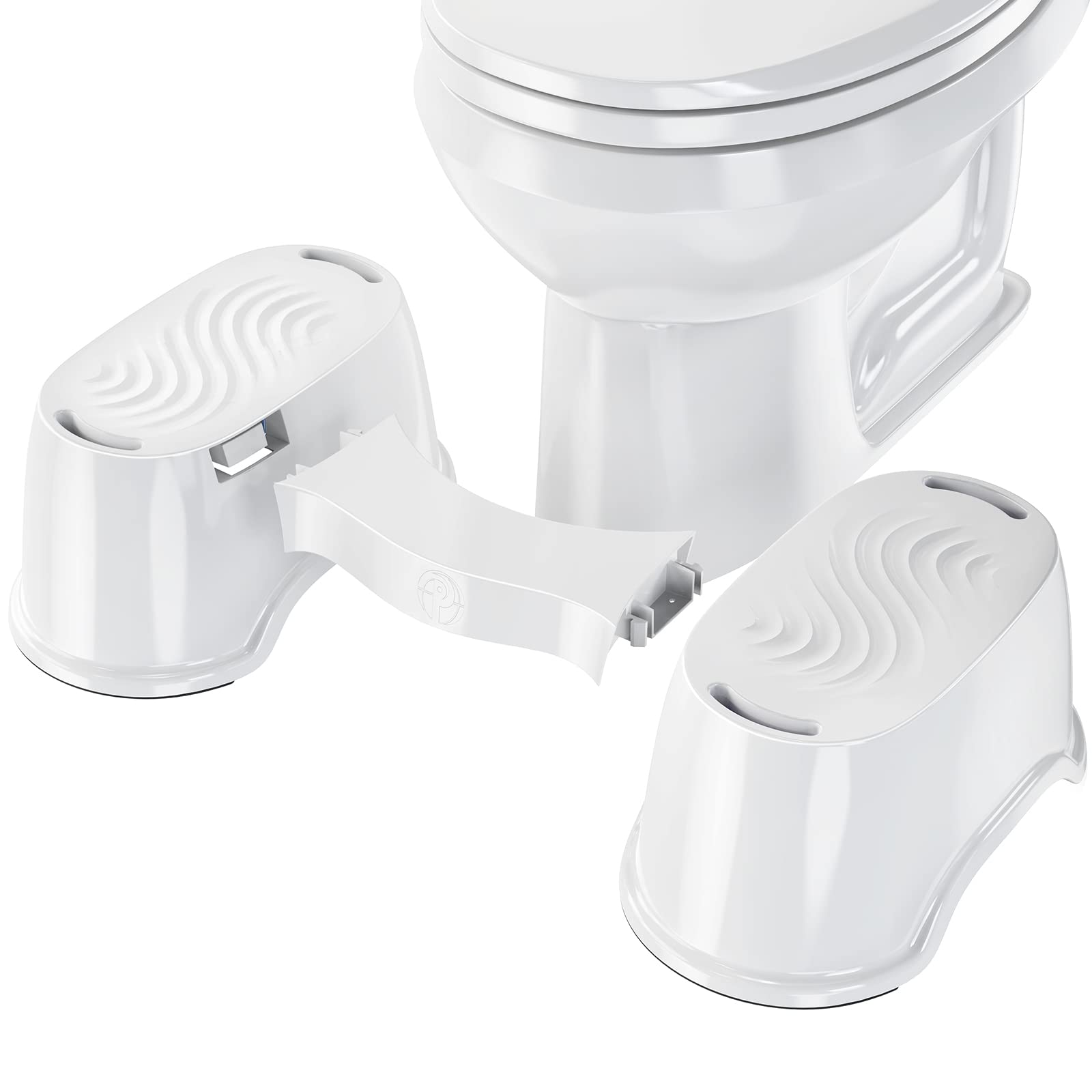 Pipishell Toilet Stool, 7” Bathroom Stool for Toilet, Detachable Toilet Potty Step Stool for Adults and Kids, Ergonomic Toilet Footstool with Non-Slip Pad, PITS01