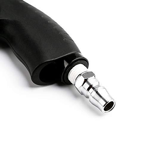 SGCB Pro Air Pressure Blow Gun, 230 Max PSI High Power Air Nozzle Blow Gun Adjustable Air Flow Trigger Angle Ben Jet Nozzle Rubber Tip 1/4" Air Inlet Adapt To Air Compressor For Car Clean Care Detail