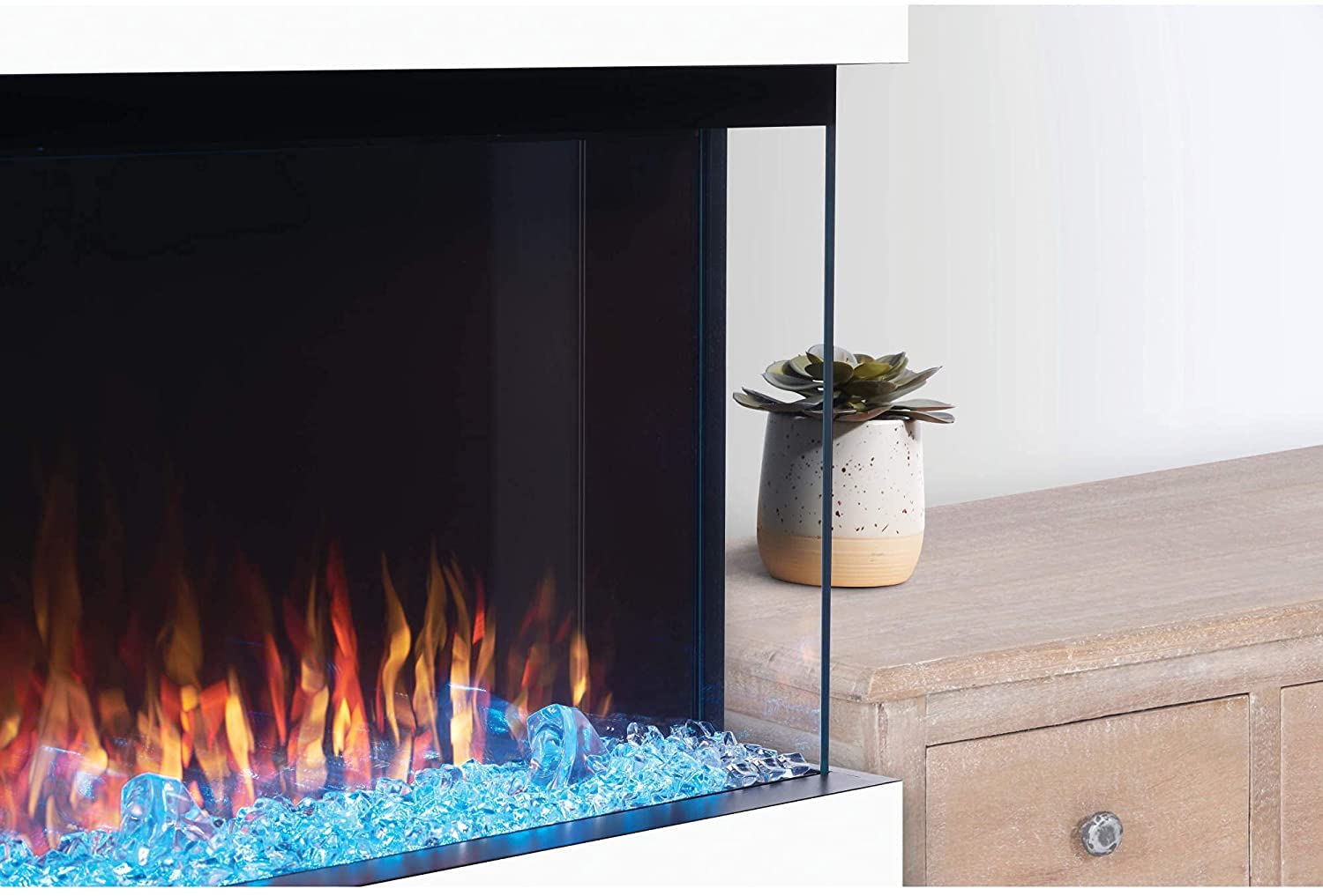 Napoleon Trivista 50 inch Wall Mount Electric Fireplace - Black, NEFB50H-3SV