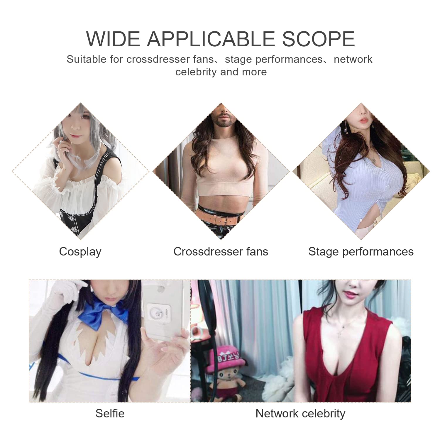 Lervanla Silicone Breast Forms for Mastectomy Transgender Cosplay