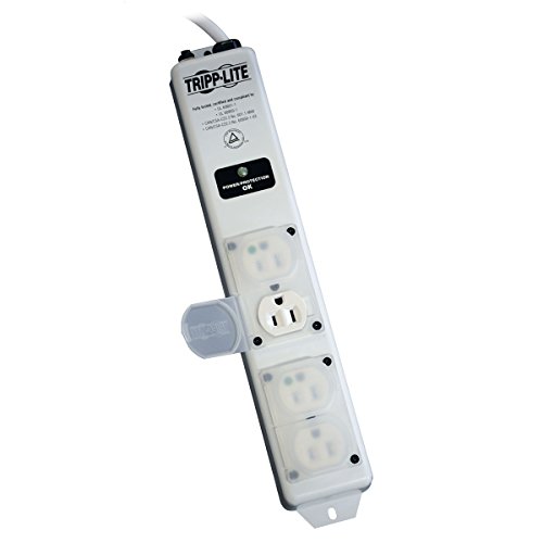 Tripp Lite Medical-Grade Surge Protector Power Strip, 4 Hospital-Grade Outlets, 6 ft. Cord, For Patient-Care Vicinity- UL60601-1 (SPS406HGULTRA)