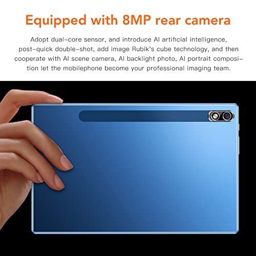 Naroote HD Tablet, 1960 X 1080 Tablet Dual Camera 100‑240V Home (US Plug)