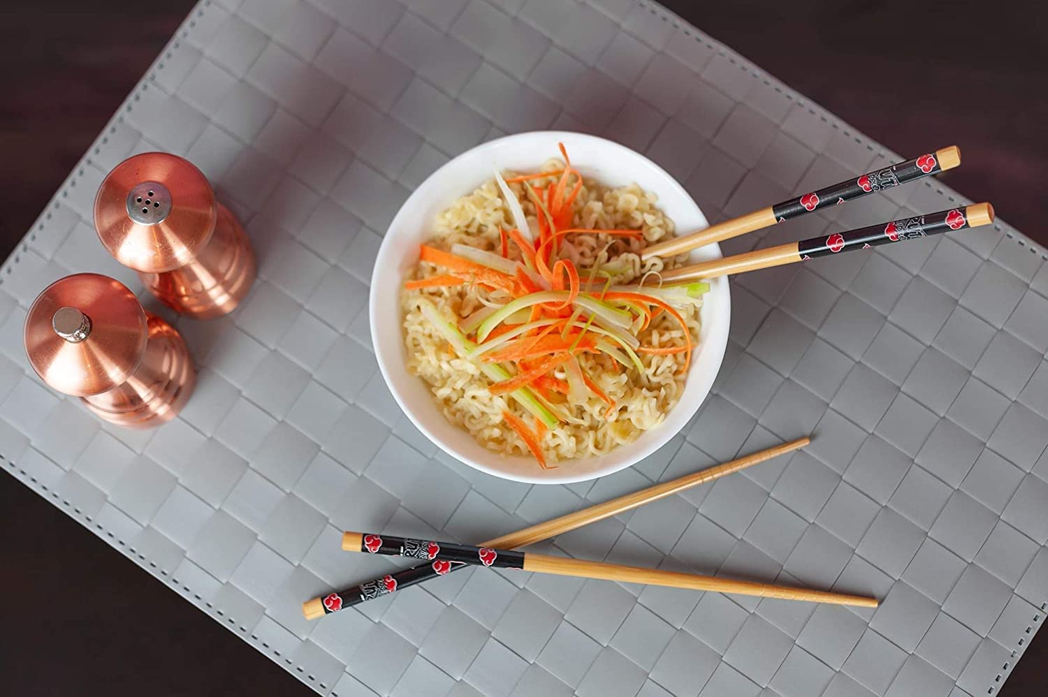 Naruto Shippuden Akatsuki Wooden chopsticks | Naruto Chopstick Set Of 2 | Anime Stuff | Kitchen Deco | Anime Wood Chopsticks | Official Licensed By Just Funky