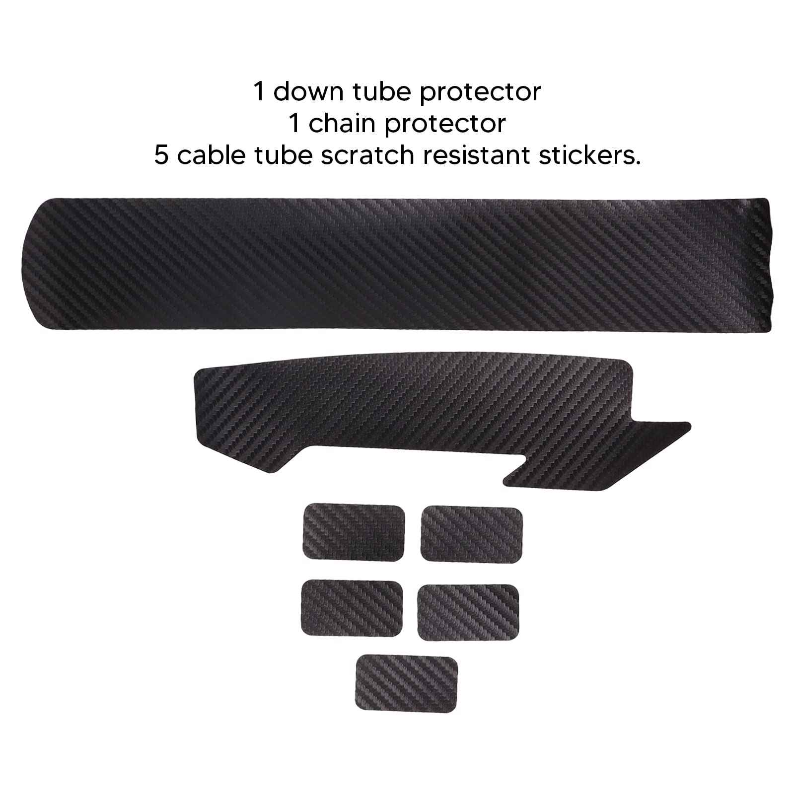 Raguso Bike Chain Protector Sticker, Full Protection Bike Frame Chain Guard Scratch Proof Imitation Leather Removable for Road Bike