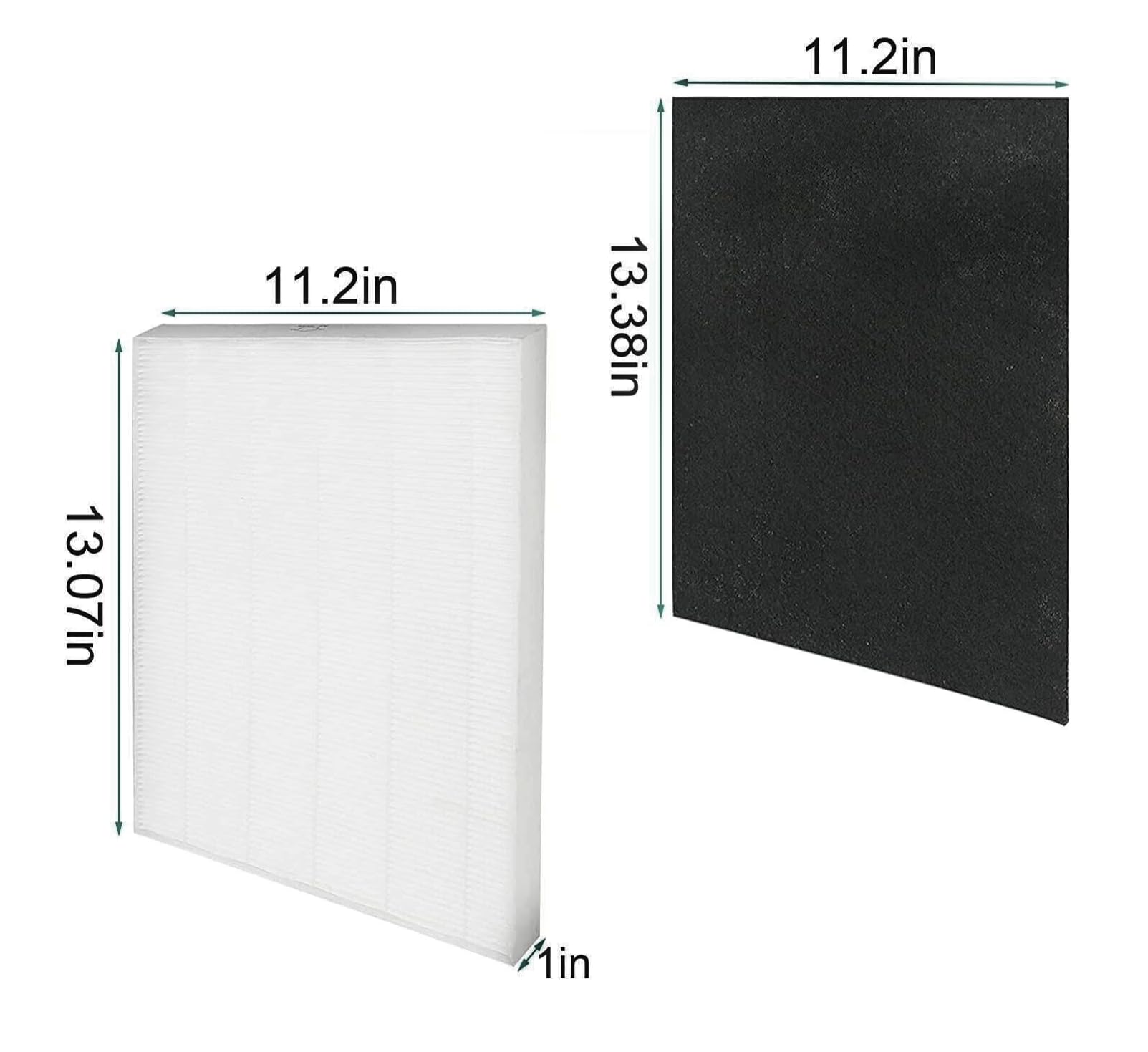 SCREENTRONICS H13 True HEPA Filter S & Carbon Pre Filters Compatible Replacement for Winix C545 Air Purifier Part# 1712-0096-00 (2X True HEPA Filters + 8X Activated Carbon Filters)