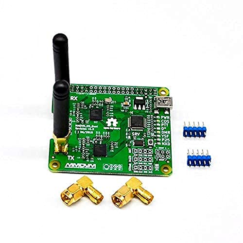 MMDVM Duplex Hotspot Module Dual Hat V1.5.2 Support P25 DMR YSF NXDN DMR Slot 1 + Slot 2 for Raspberry pi with USB Port (Without OLED)