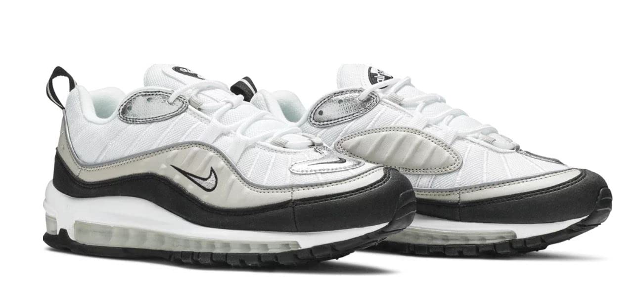 Nike AIR MAX 98 White/Metallic Silver/Brown AH6799 116 Women's Size 10