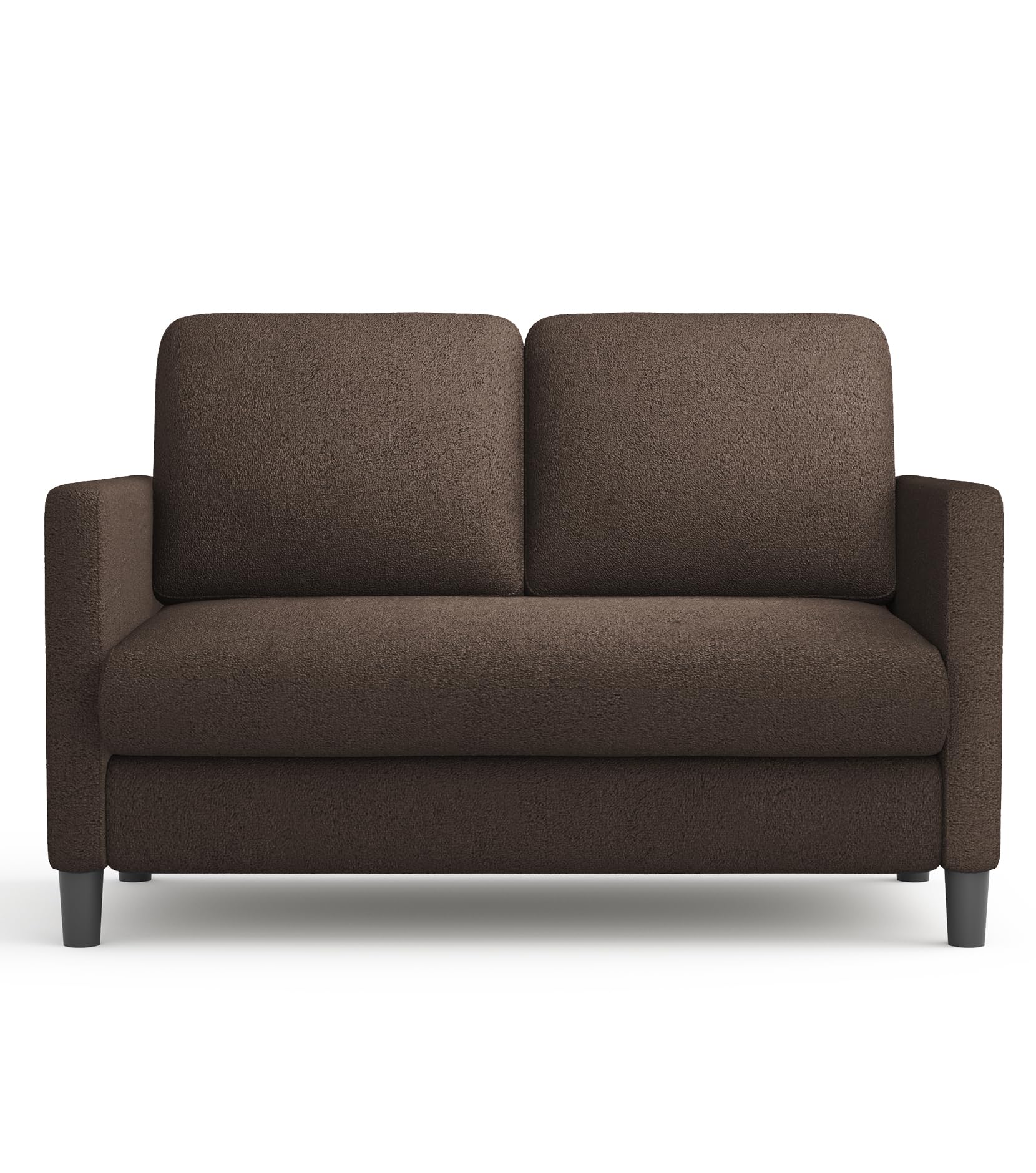 Welzona Khaki Loveseat Sofa,Teddy Sofa, 51" Comfy Couch