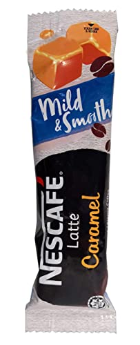 Nescafe 3 in 1 CARAMEL Coffee Latte - Instant Coffee Packets - Single Serve Flavored Coffee Mix (20 Sticks)