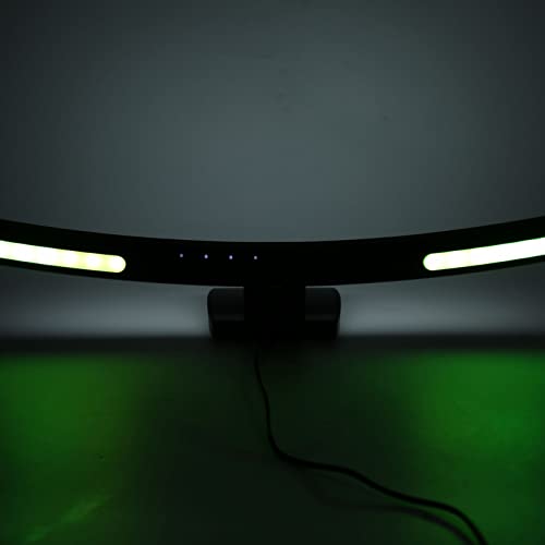 Weojeviy Computer Monitor Lamp 5V 1A Asymmetric Optical Touch Dimming Screen Monitor Light Bar with 7 Color RGB for Curved Screen