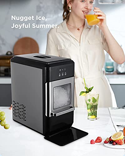 Northair Countertop Nugget Ice Maker 44lbs Per Day with a Ice Scoop