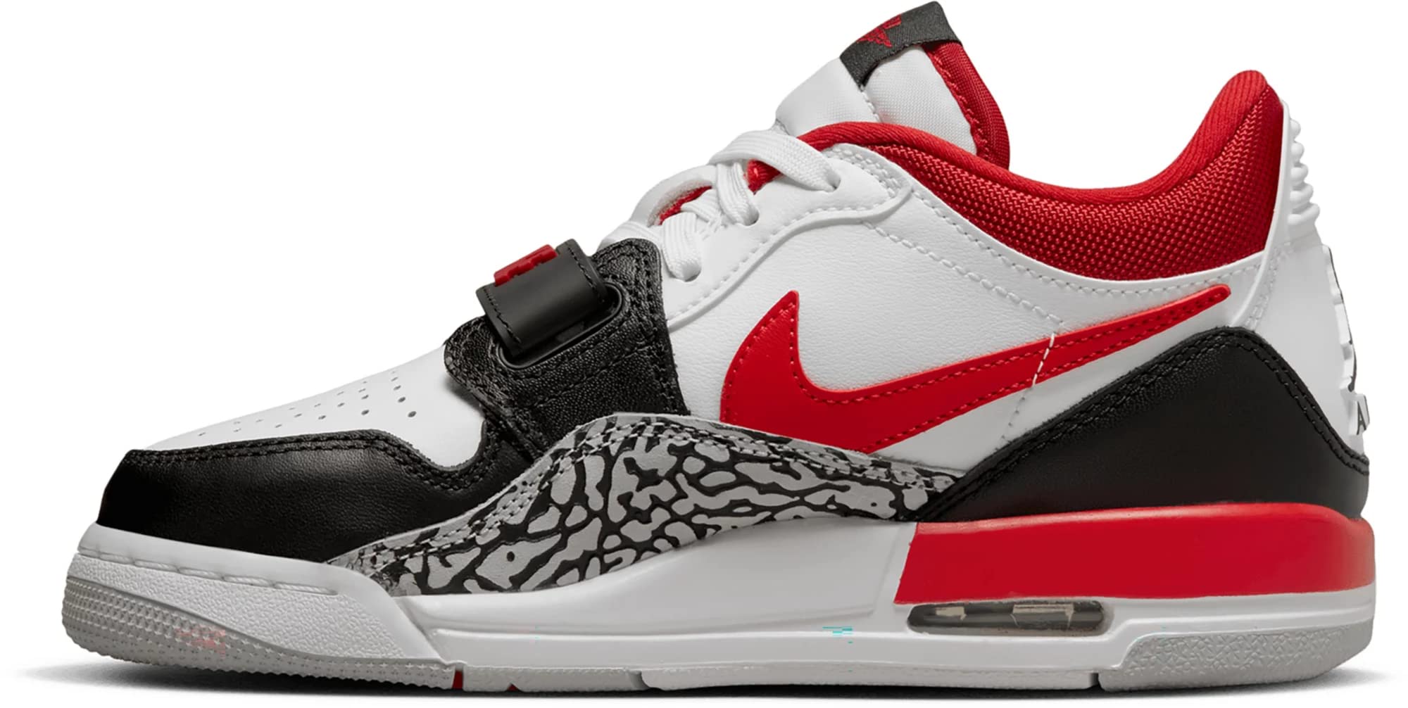 Jordan Big Kid's Air Legacy 312 Low White/Fire Red-Wolf Grey (CD9054 160) - 5