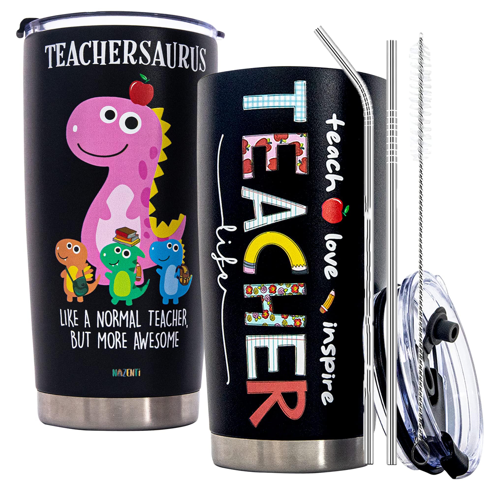NAZENTI Teacher Gifts, Teacher Gifts For Christmas, Teacher Gifts For Women, Teacher Tumbler 20 Oz, Teacher Birthday Gifts, Teacher Appreciation Gifts, Teacher End Of Year Gifts, Gifts For Christmas