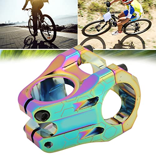 Raguso Short Handle Stem, Short Handlebar Stem Hollow CNC Cutting High Strength for Road Bike