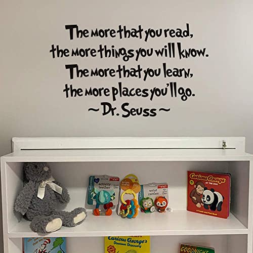 MohaWall Dr.Sevss Wall Decal Kids Room Quotes Decor Inspirational Nursery Art Wall Stickers