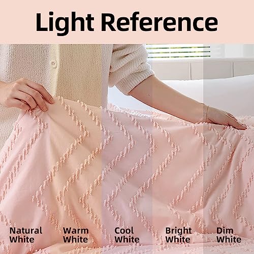 YIRDDEO Pink Comforter Full Size 3Pcs, Boho Comforter Set Full Pink Farmhouse Bedding Sets Queen, Vertical Tufted Comforter, Lightweight Neutral Blush Boho Bed Set (1 Comforter, 2 Pillowcases)