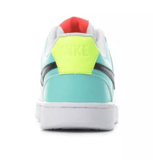 Nike Women's Court Vision Low Sneaker, White/Multi, 9 Regular US