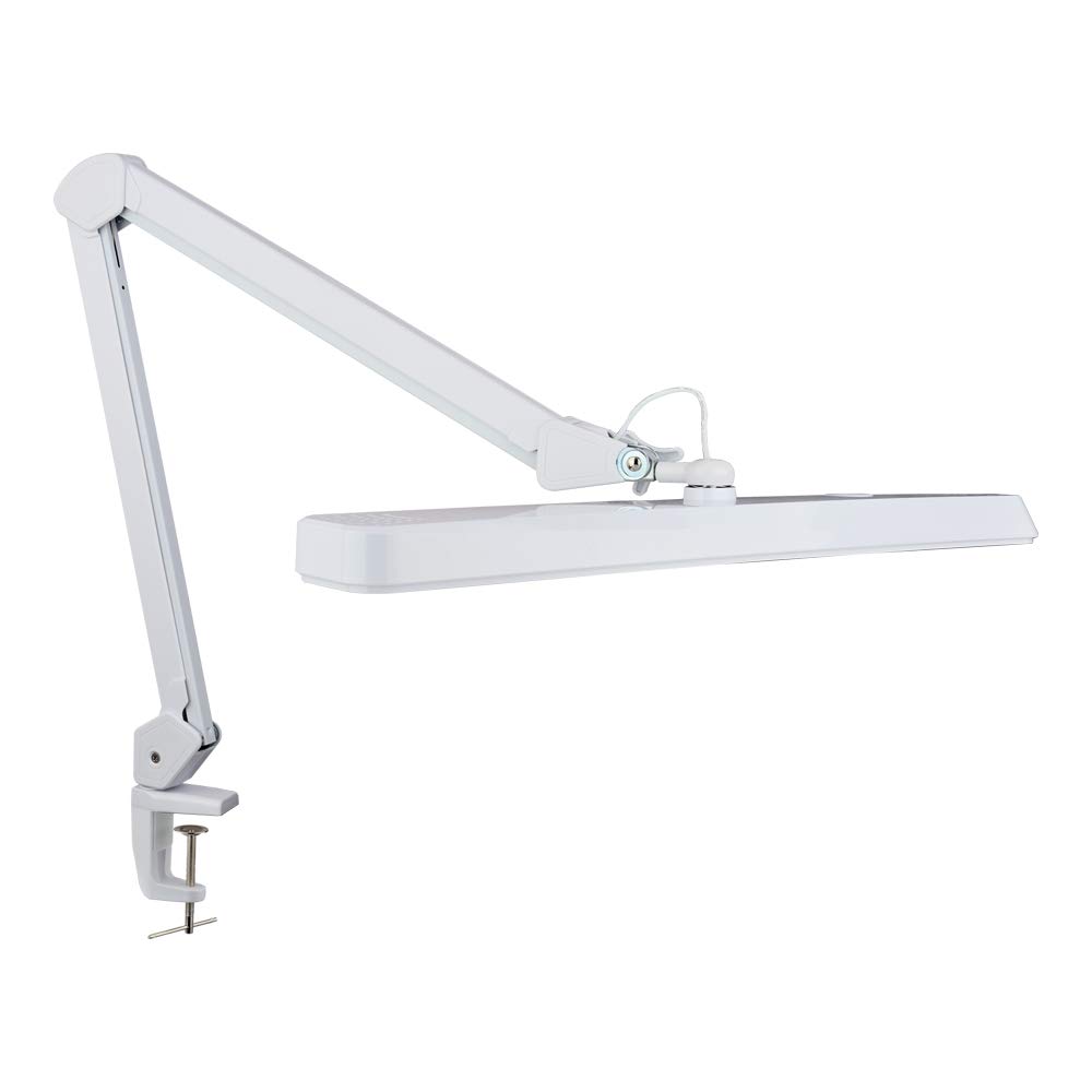 Neatfi XL 2,500 Lumens LED Task Lamp, 30W Super Bright Desk Lamp with Clamp, 162 Pcs SMD LED, Eye-Caring LED Lamp (Non-CCT, White)
