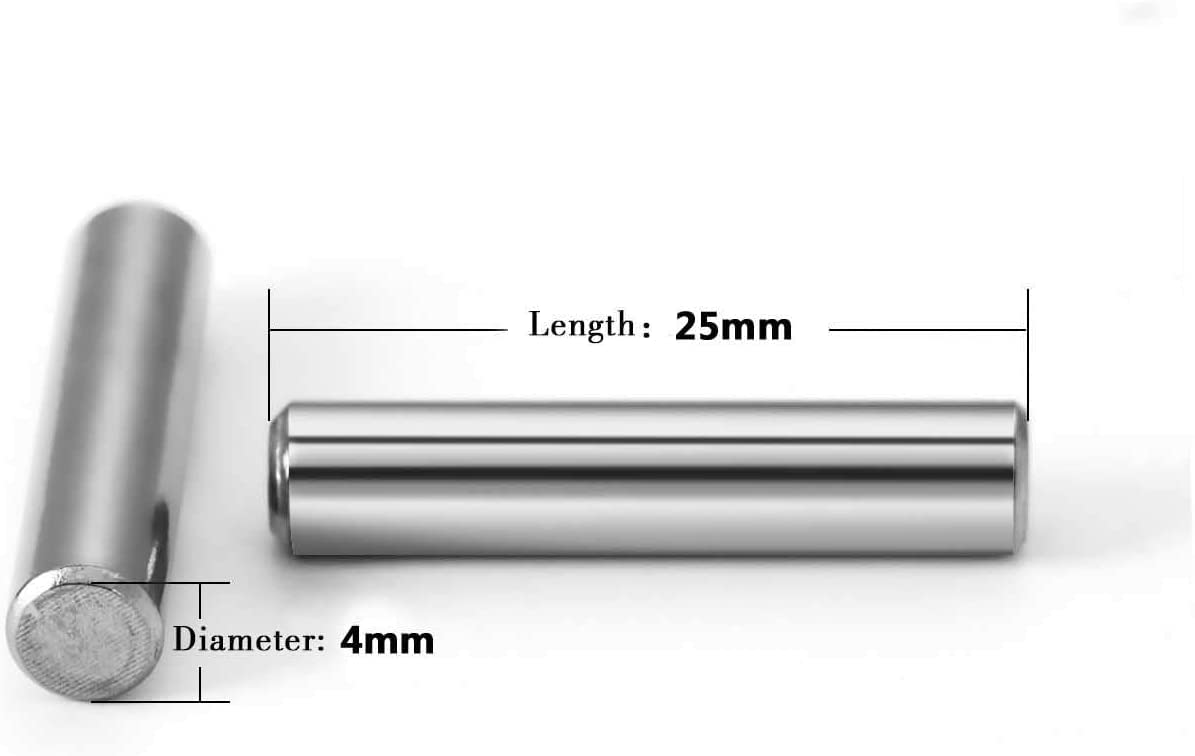 M4x25mm Dowel Pin 304 Stainless Steel Shelf Support Pin Fasten Elements 304 Stainless Steel Cylindrical Pin Locating Dowel Support