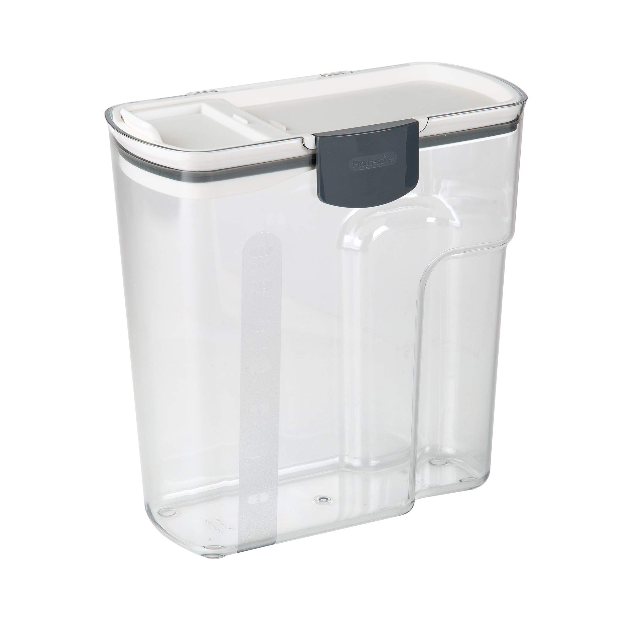 PrepWorks by Progressive 4.5-Quart Large Plastic Cereal Keeper Container with Airtight Lid and Measurement Markings, Clear