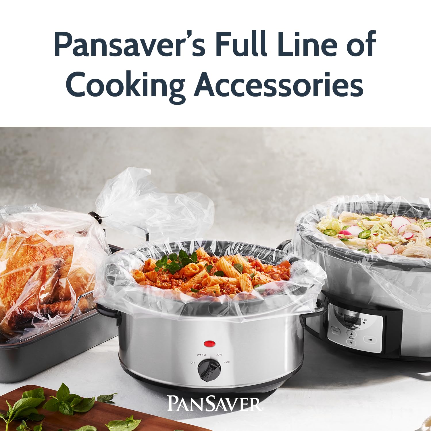 PanSaver Hotel Clear Sheet Pan Liners for Easy Clean Up - Disposable Buffet Pan Liners, Ovenable up to 400F (Half Pan - Deep - 34 x 12 IN)