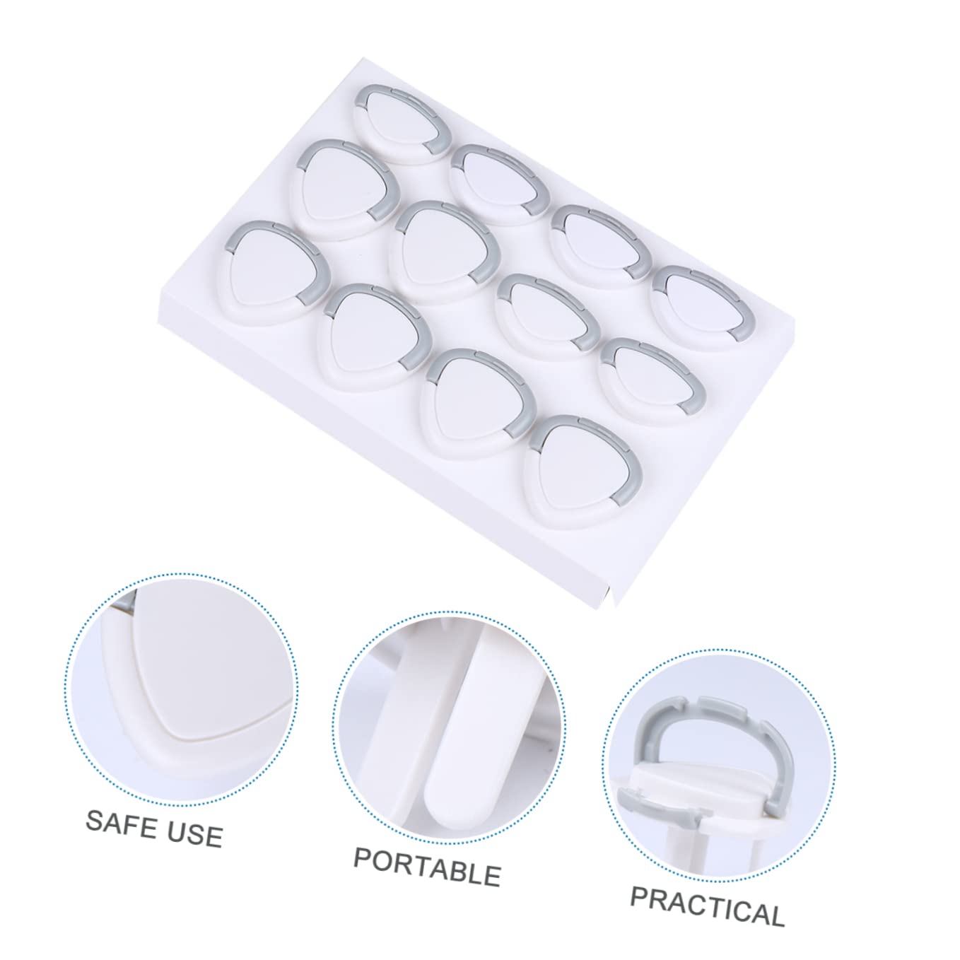 Toddmomy 12pcs Outlets Electric Hidden for Handle Baby Plastic Proofing Children Protectors Wall Cap Power Plugs Cover Covers Secure Plug Kids Caps Child Tough Electrical Protection