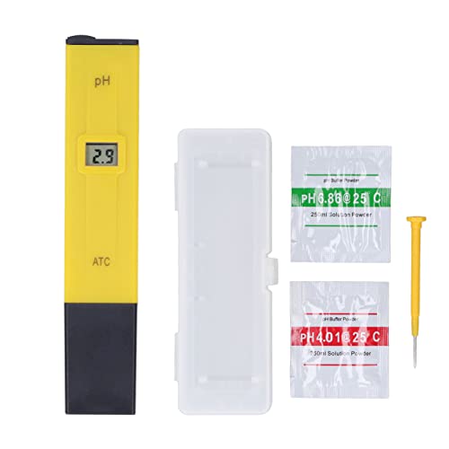 PH Tester, PH Analyzer 0.00 to 14.00ph Lightweight Resistant Probe for Fish Tank