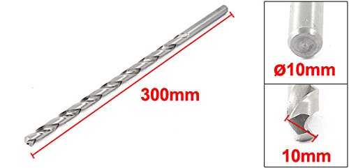 uxcell a14021800ux0716 10mm x 300mm Straight Shank Twist Drilling Bit for