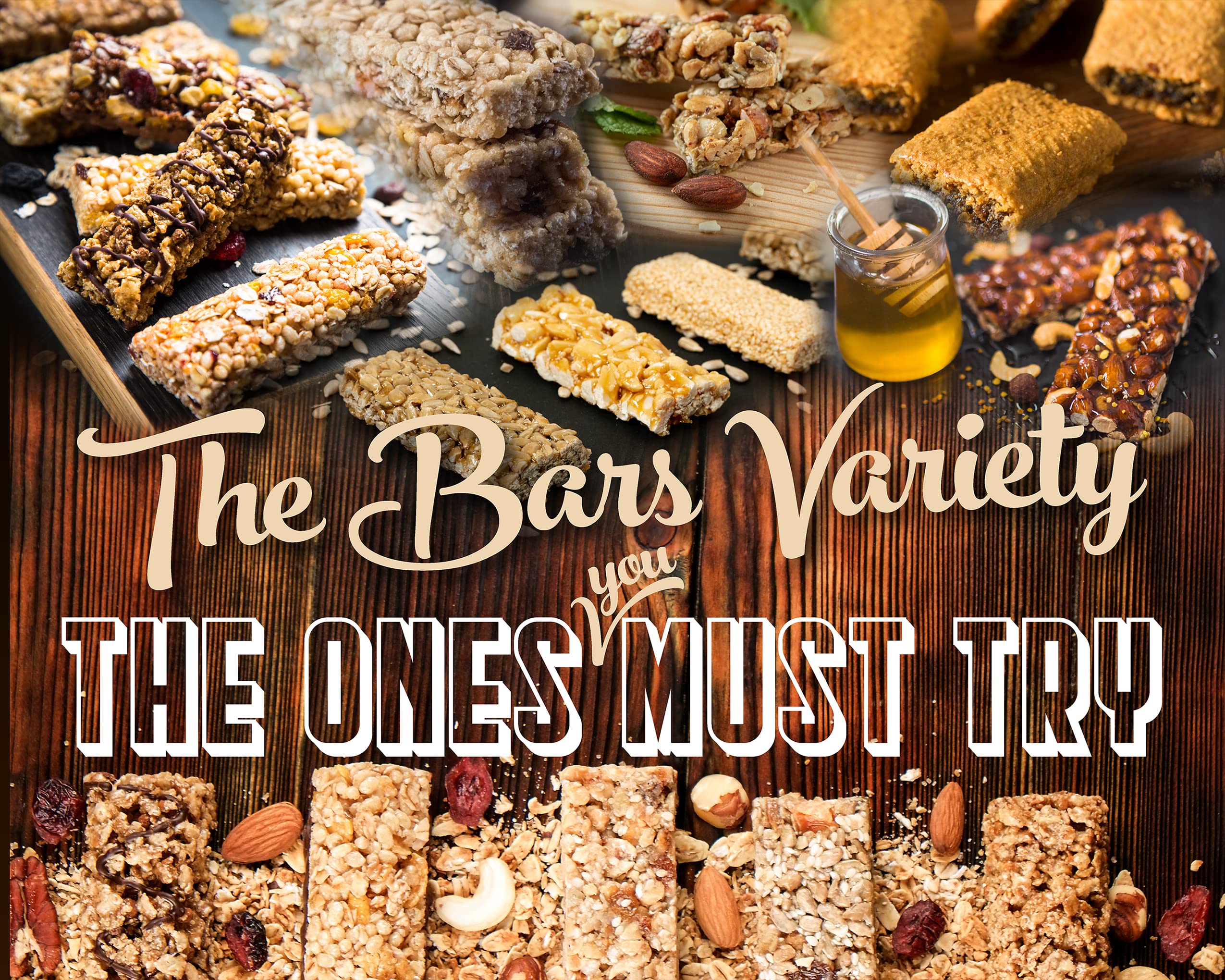Niro Assortment | Healthy Snack Box Variety Pack | 50 Count Assortment Including Nature's Valley, Cliff Bars, Kind Bars, and More | Ideal Healthy Office Snacks for Adults | Delicious and Nutritious
