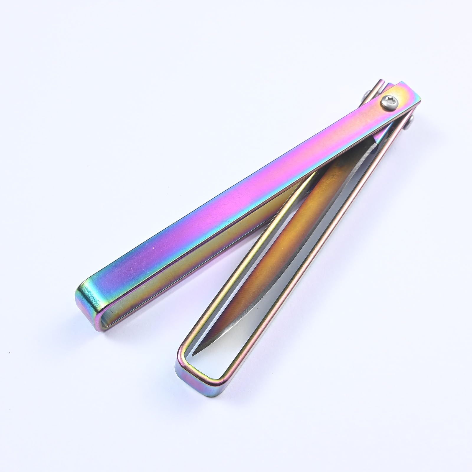 WILD TACTICAL Survival Folding Pocket Knife, MINI Hunting Camping Knife, Multi-Color Titanium Steel Safety Fold Handle Design, good for Outdoor Hiking Fishing