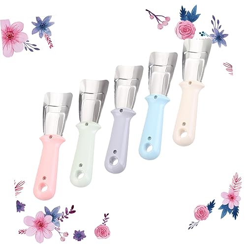 Vaguelly 5pcs Refrigerator ice removal shovel Fridge ice removal scraper stainless steel refrigerator stainless steel shovel refrigerator ice scraper clean deicing shovel deicer Ice shovel