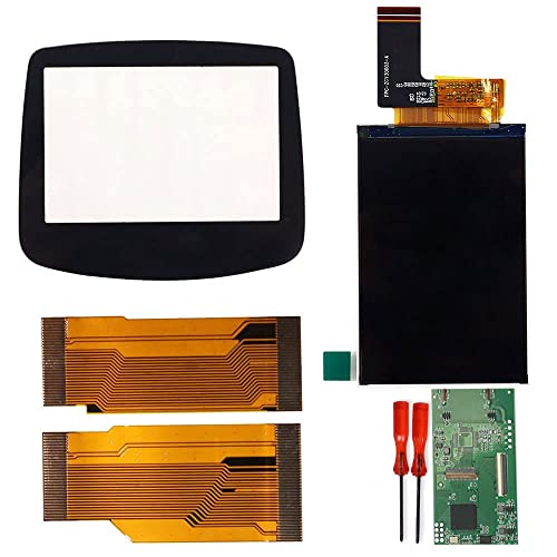 Replacement LCD Screen Customization DIY Accssories Mod Kits, HISPEEDIDO Backlight Display Backlit Plate Compatible with Game Boy AdavanceGBA Console