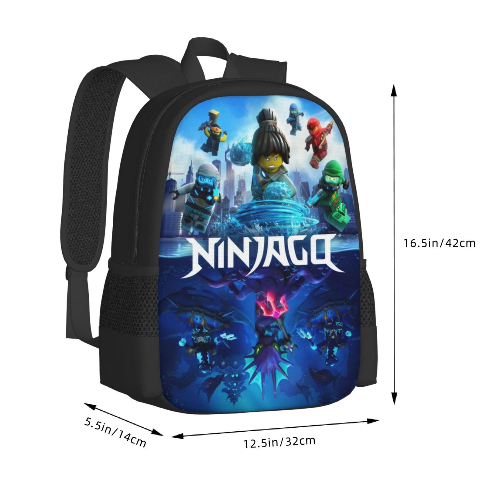 MILX Anime Ninja Poster Backpack Classic Basic Casual Backpack Travel Backpack Fashion Backpack Sports Backpack Fans Daypack Gifts