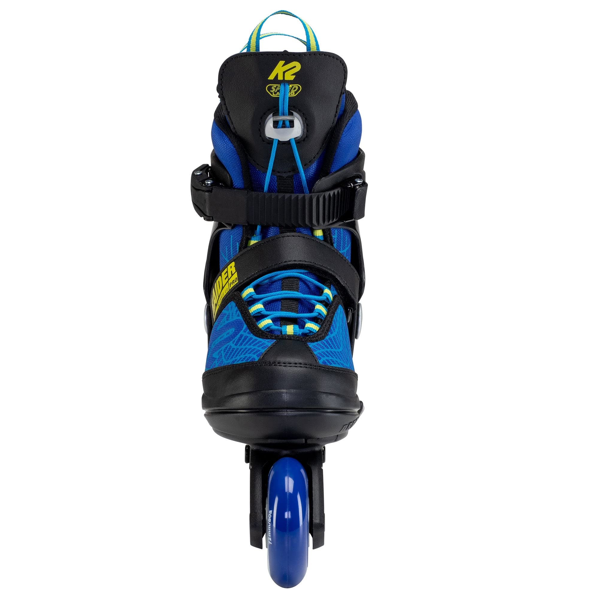 K2 Raider Pro Boys Adjustable Inline Skates Blue/Yellow 1-5