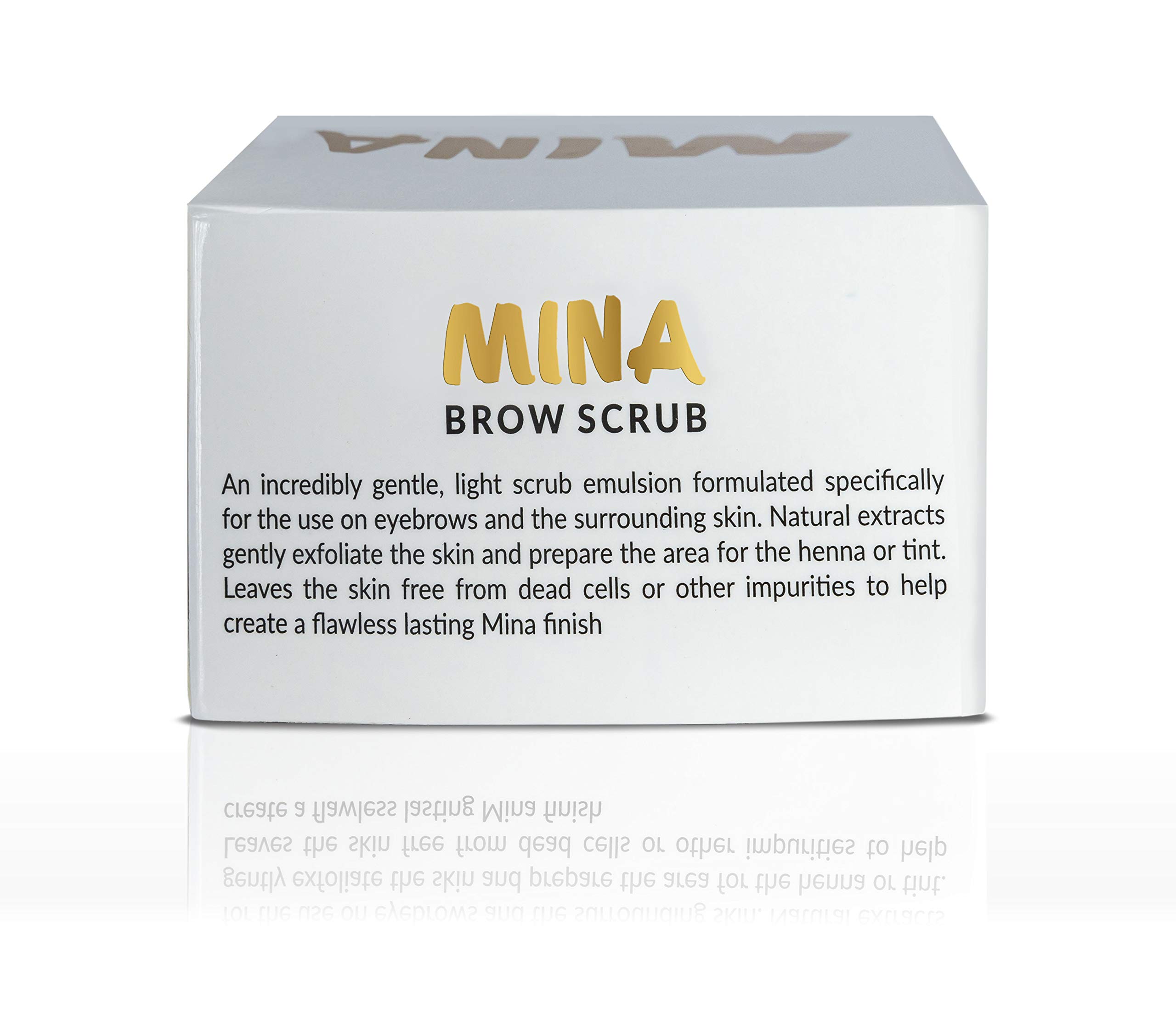 MINA Brow Scrub | For Long-Lasting Henna Or Tint | Natural Extracts Gently Exfoliate The Skin | Prepare The Area For Henna Or Tint 50ml