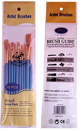 Make Your Day Woodland Scenics Green Blended Turf, Medium Ballast Gray Blend, Scenic Cement Paintbrushes (Pack of 4)