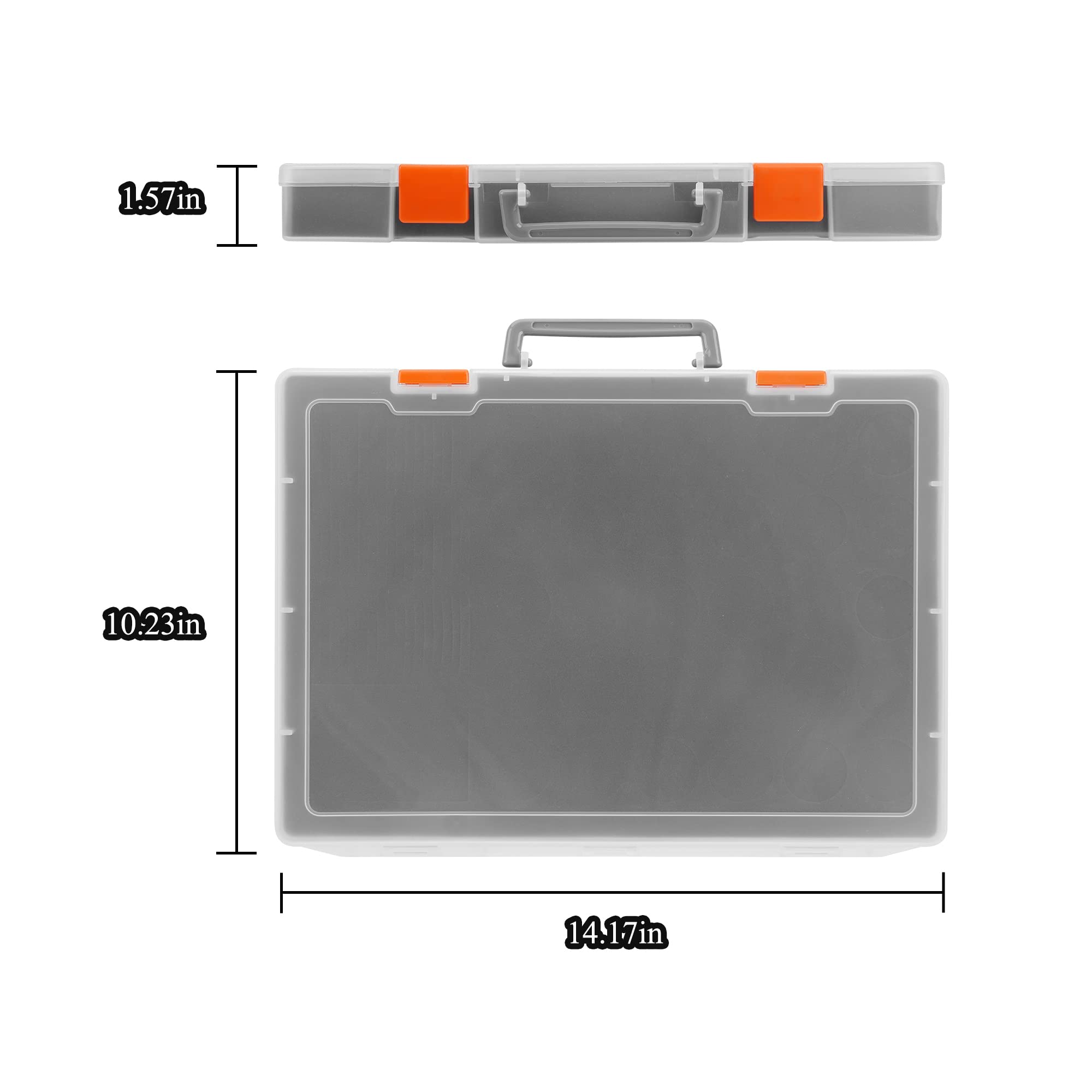 Minahao Display Box,Portable Storage Case Compatible with Beyblades.With Pre-Cut Groove Sponge.(Case Only)