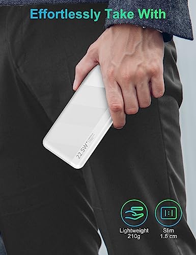 MOSKIZ Portable Charger 2 Pack, 10000mAh Power Bank Fast Charging USB C 20W, Battery Pack for iPhone, Android Cell Phone, Tablet, Lightweight Slim External Charger for Camping, Hiking, Travel