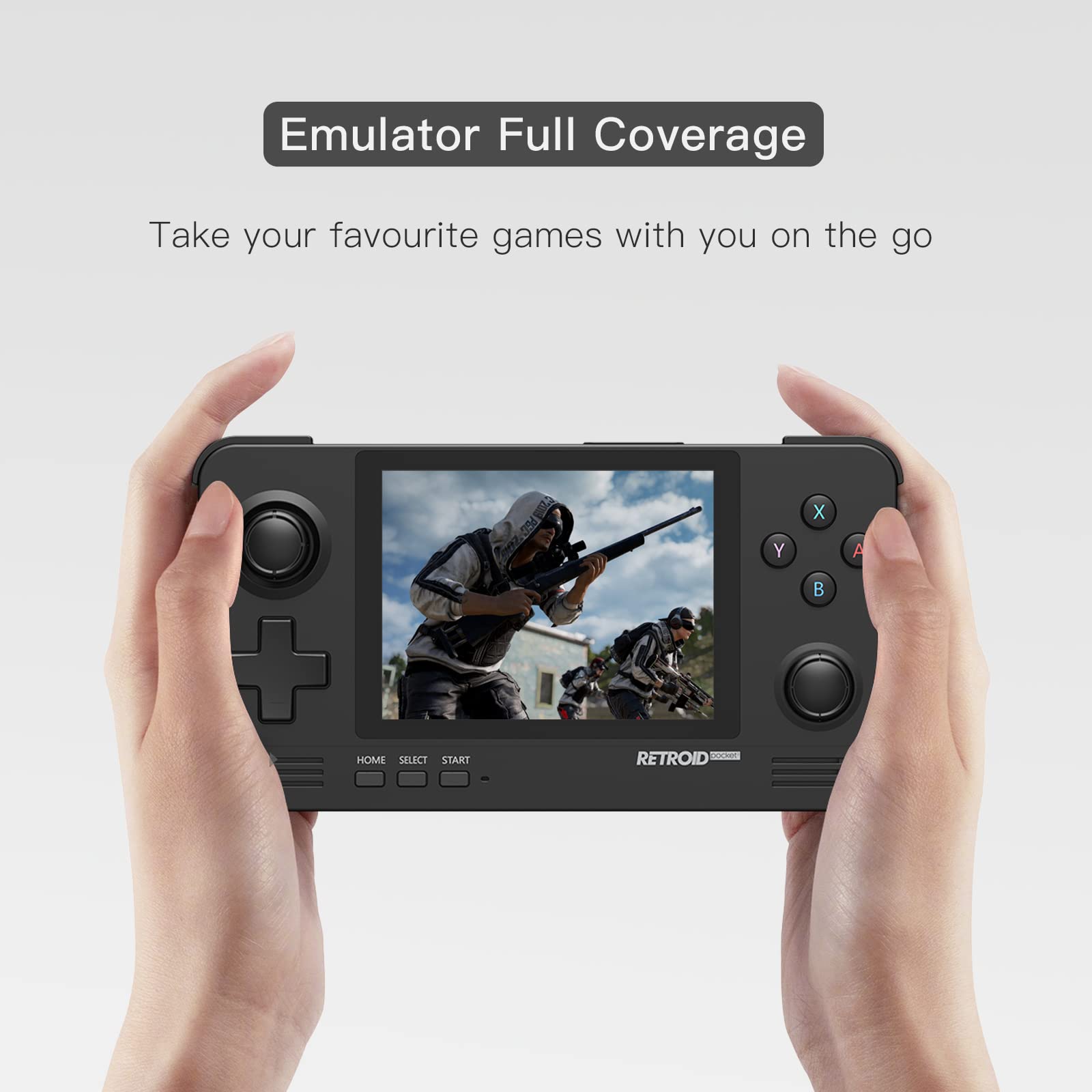 Retroid Pocket 2 Plus Retro Game Handheld Console, Retroid Pocket 2+ Android Retro Game Console Multiple Emulators Console Handheld 3.5 Inch Display 4000mAh Battery Classic Games Retro Gaming (Black)