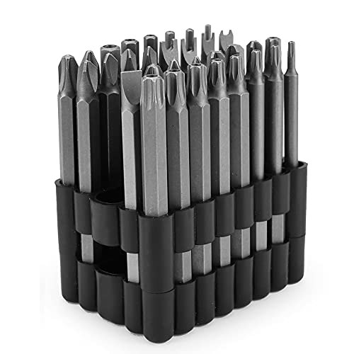 Renekton Security Power Bit Set, 1/4" Shank, 3" Length,Premium Cr-V Steel, 32 Piece