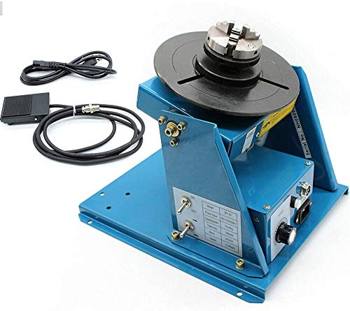Rotary Welding Positioner 110V 2.5" Worktable Welder Positioner Turntable Machine Speed High Accuracy Welding Positioner For Annular Weld