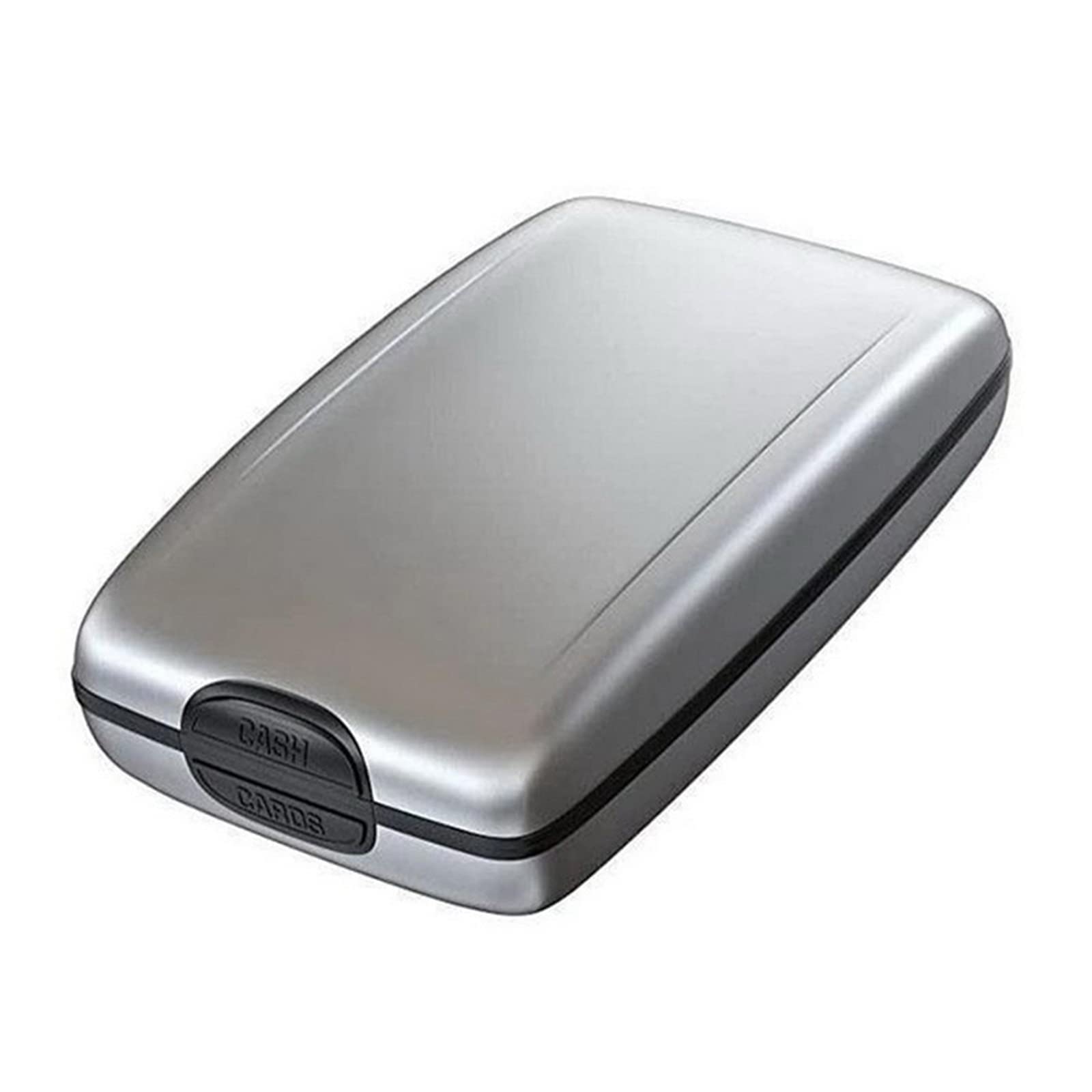 Rfid Anti-theft Aluminum Wallet Clip, Aluminum Wallets , Slim, Secure and Crush Resistant for Travel and Work ,Multi-function Waterproof Card Package, Anti Theft Wallets (Silver)